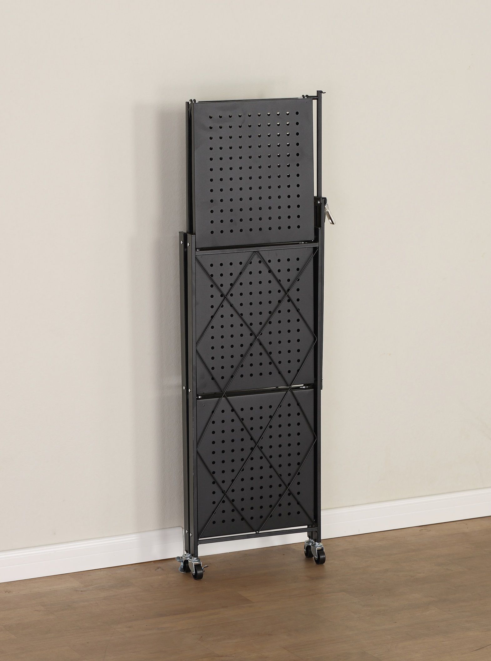 כוננית שידת מדפים 3 קומות ממתכת על גלגלים מתקפלת דגם לימון | מיקס מקס מחירים ששווים צפייה