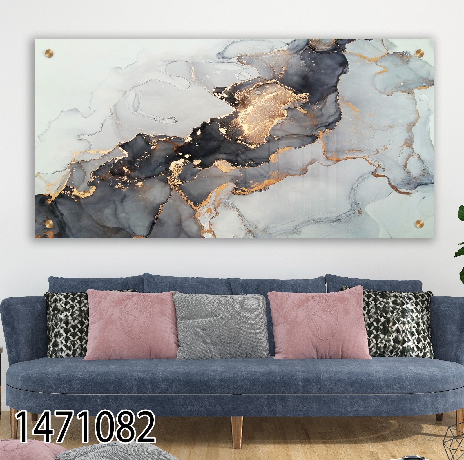 תמונה מעוצבת בתלת מימד למשרד או לסלון מודפסת על זכוכית דגם 1471082 ...